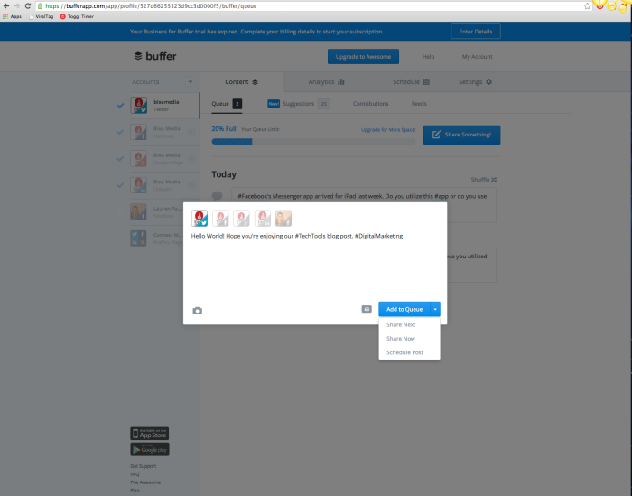 Schedule Your Social Media Posts with Buffer App • Bixa Media